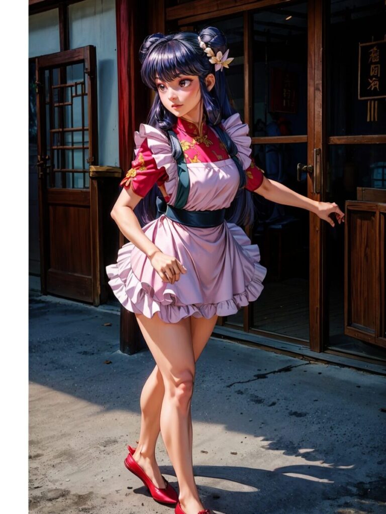 もし、らんま1/2の『シャンプー』がリアルにいたら【アニメAI実写化イラスト】 - らくがきたろ｜アニメ・ゲームのAIイラスト画像